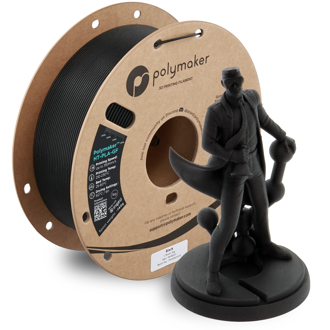 Polymaker HT-PLA-GF (High Temperature, Glass-Filled) – HartSmart Products