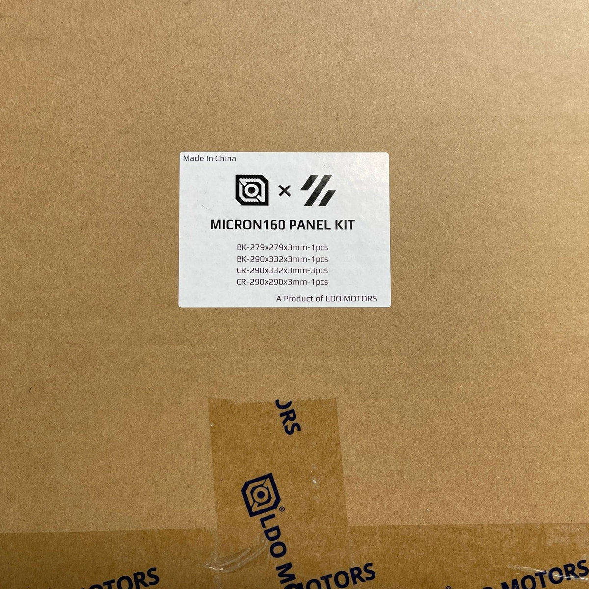 LDO Micron 3D Printer Panel Kit (Black and Clear) for 160/180mm Builds ...